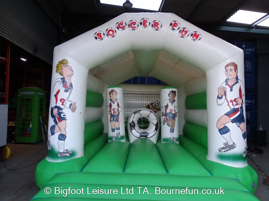 football bouncy castle hire