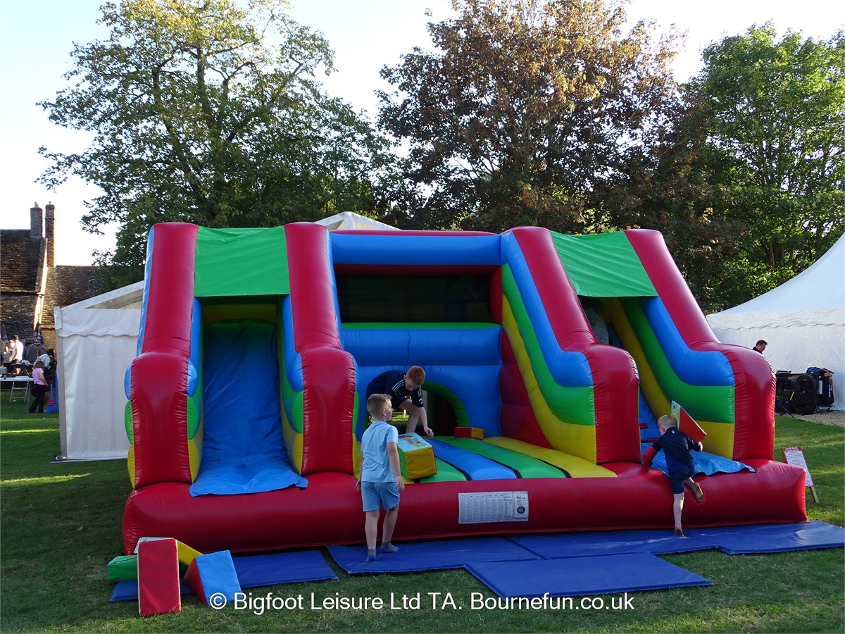 Mega Play Zone With Ski Bridge - Bouncy Castle Hire and soft play hire ...