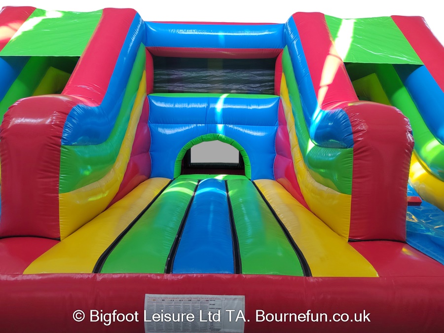 Mega Play Zone With Ski Bridge - Bouncy Castle Hire and soft play hire ...